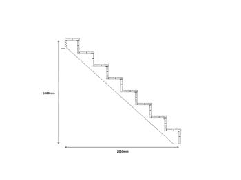8 Step Stringer Kit (590mm Span)