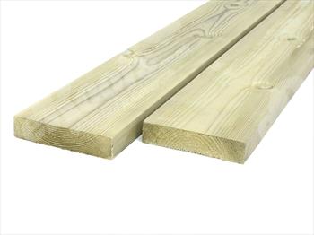 Green - Treated Planed Square Edge Timber (100mm x 25mm)