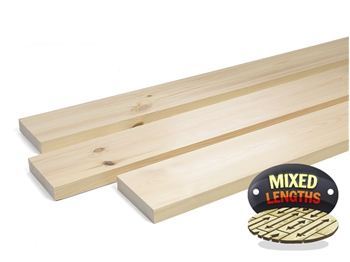 Planed Square Edge Timber (100mm x 25mm) Random Lengths
